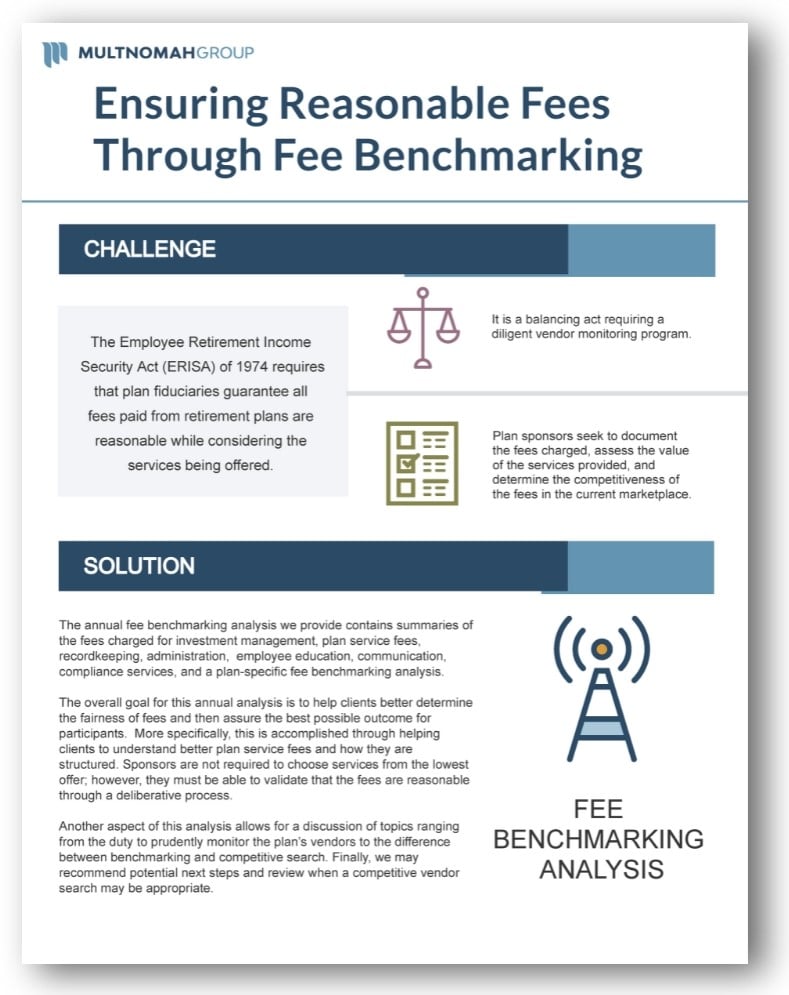 Retirement Plan Fee Benchmarking Case Study